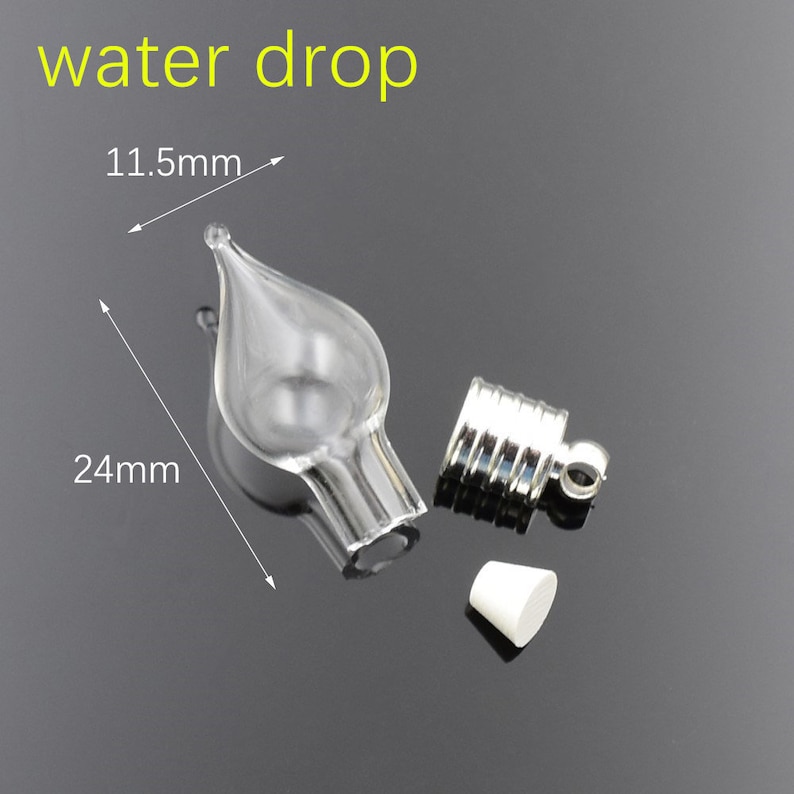 5pcs 6mm Outside Open Dia. Glass Vials Name on Rice Bottles | Etsy