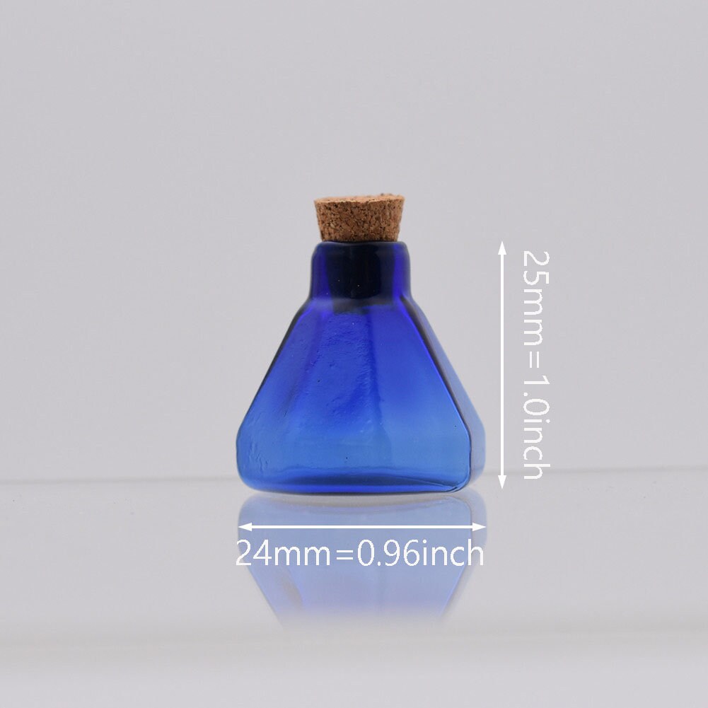 4pieces Octagonal Cork Glass Bottle With Hooks Glass Vial - Etsy