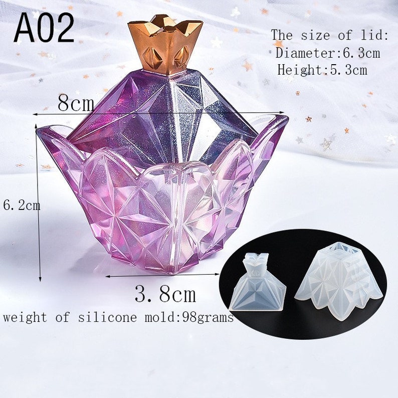 Crown Storage Box Mold Resin Pumpkin Box Candy Can Storage Box | Etsy