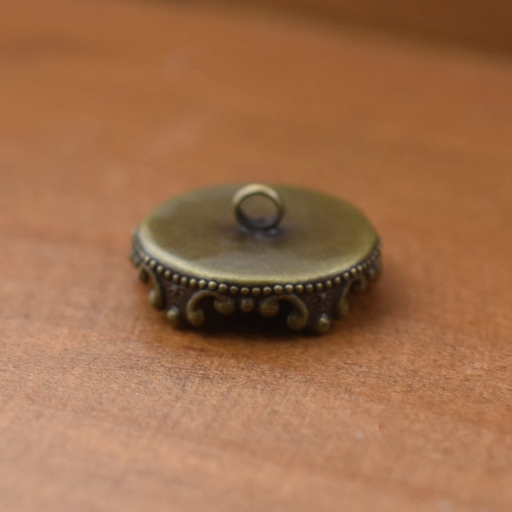 15mm Brass Setting Hanger Ring Base Setting Base Antique - Etsy