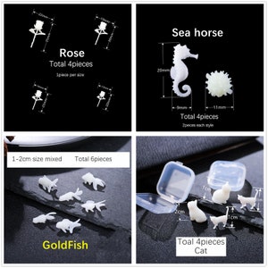 3D Cute ELK Jellyfish Swan Polar Bear for Resin Art DIY Craft Resin ...