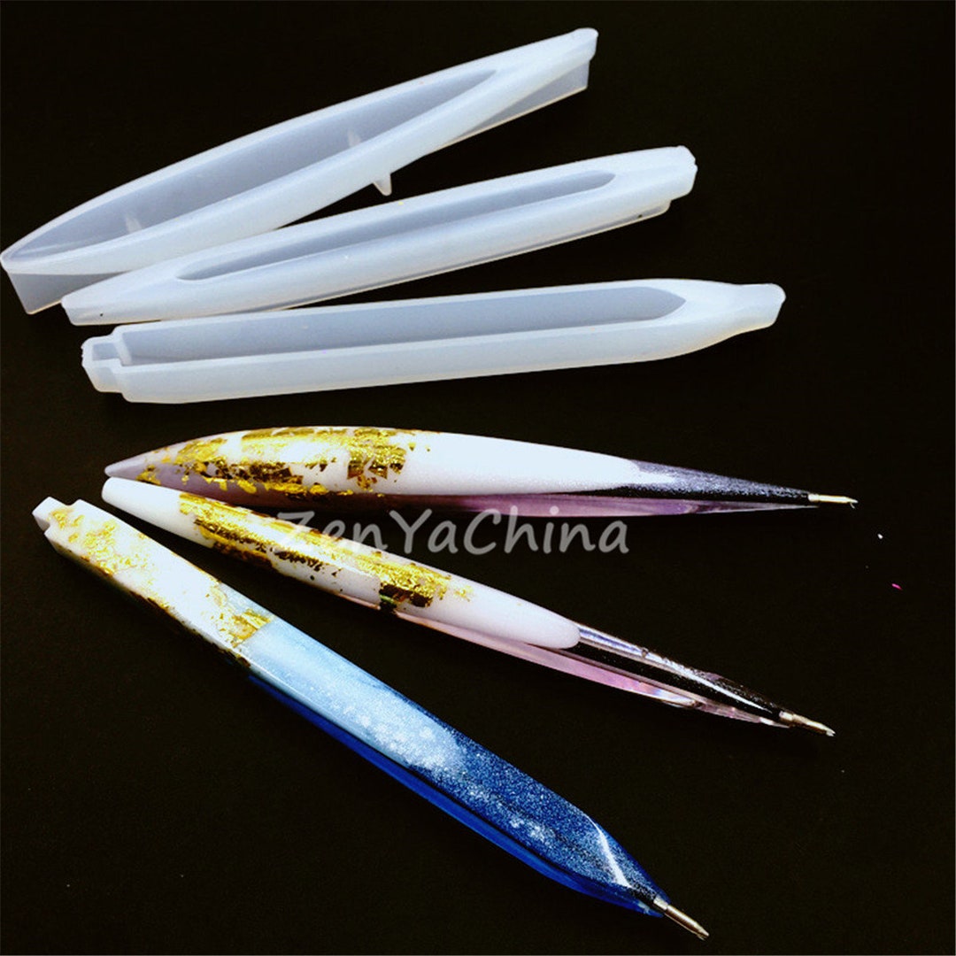 Silicone Mold for Pen Resin Pen Mold Tube Ornaments Resin Clear Mould ...