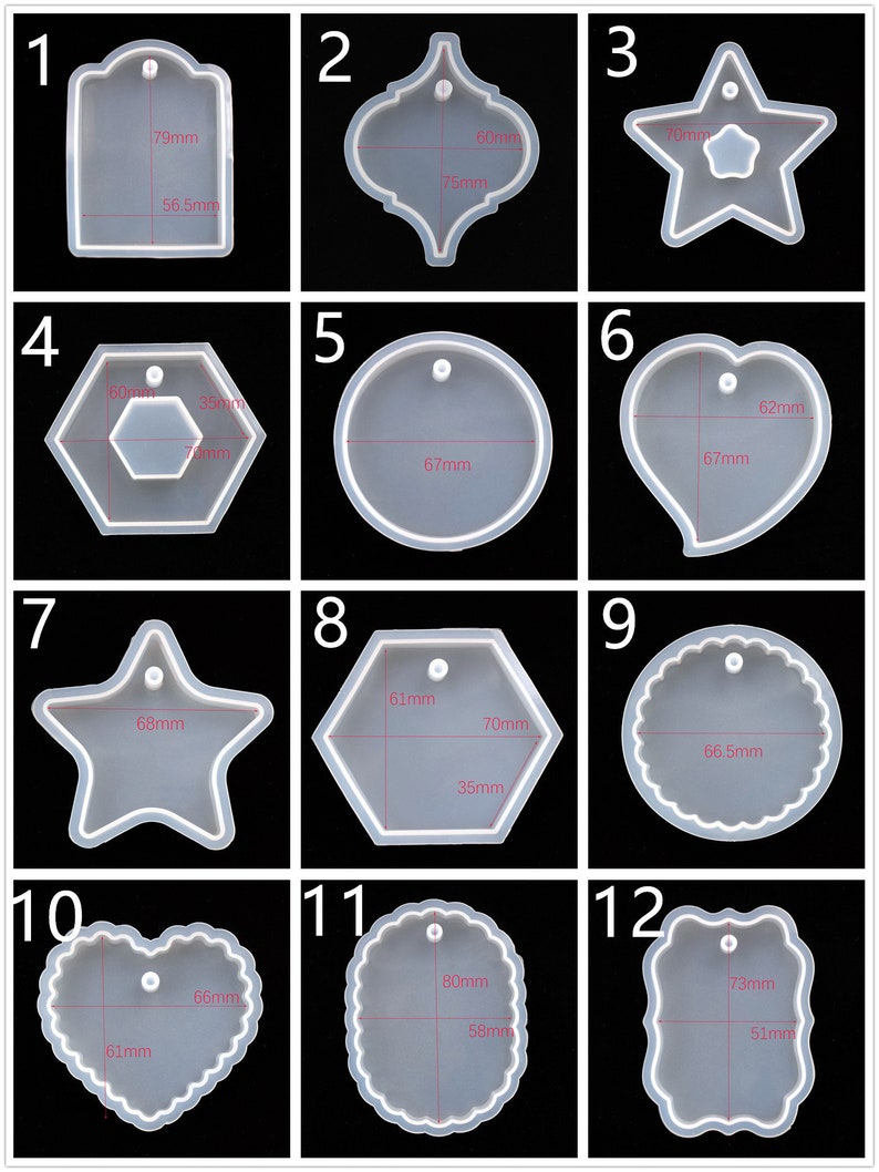 Tag Silicone Mold for Resin Silicone Mould Pendant Handmade DIY for ...
