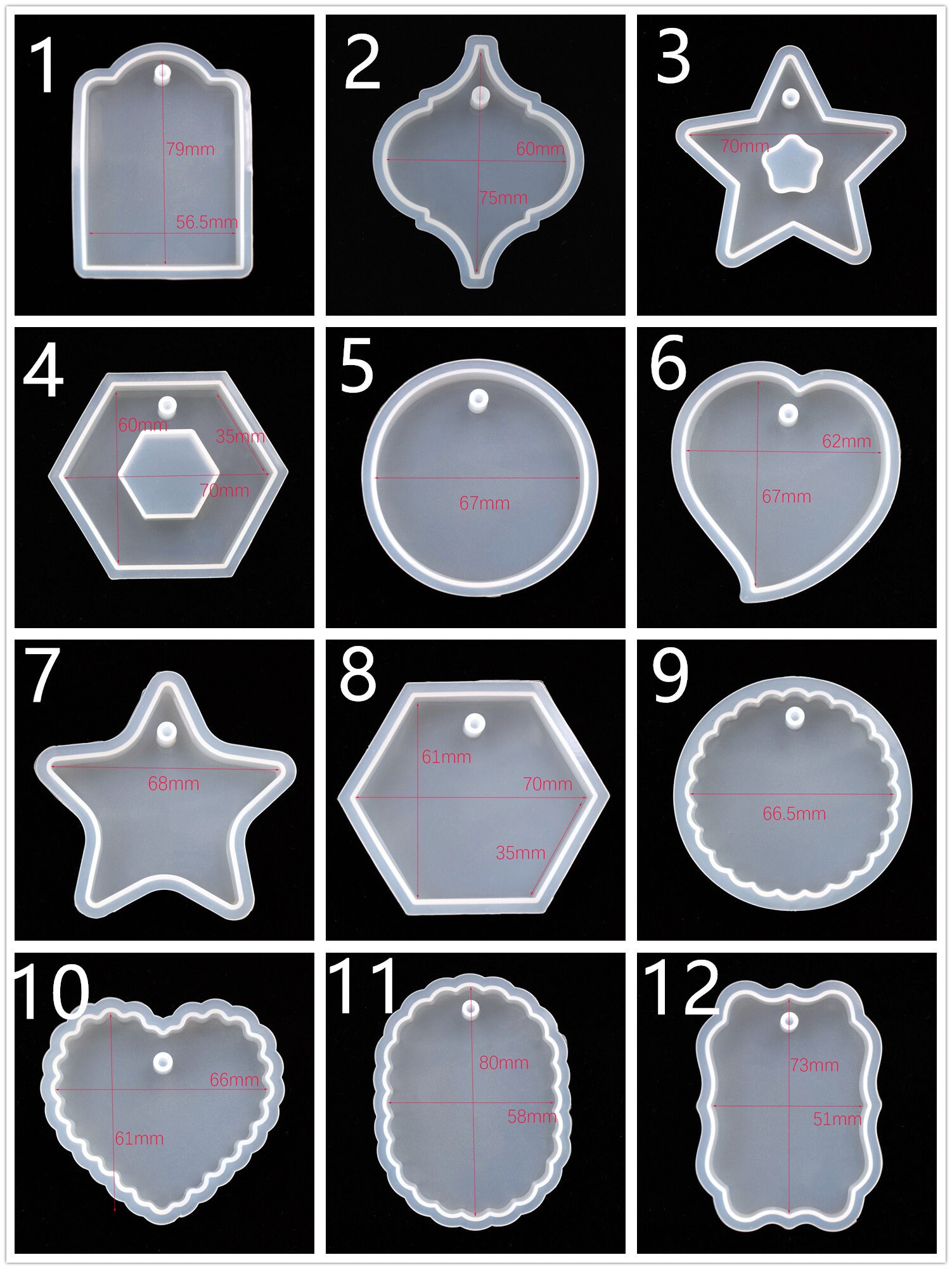 Tag silicone mold for Resin Silicone Mould pendant handmade | Etsy