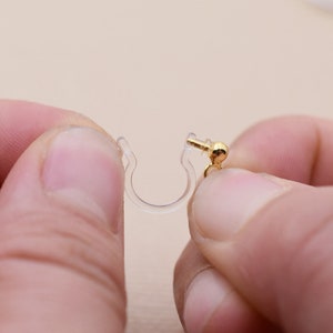 Resin Ear Clip No Pierced Ear Clip Invisible Stud Earrings Jewelry ...