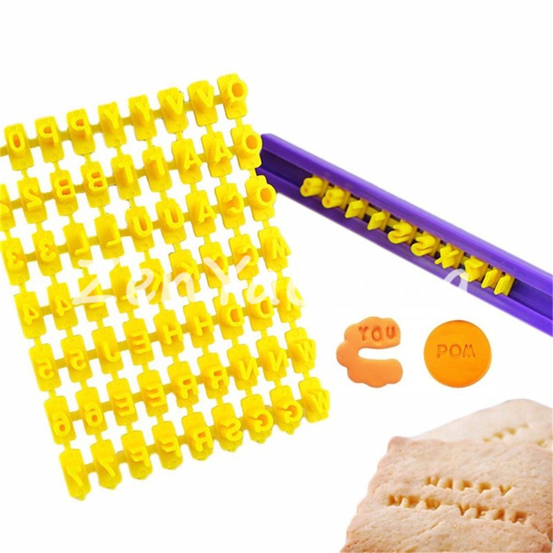 Alphabet Number Letter Embossing Pottery Clay Tools Polymer - Etsy