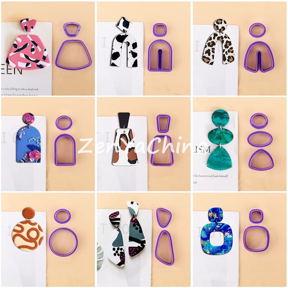 18pcs Set Polymer Clay Earring Cutter Drop Dangle Clay Cutter - Etsy