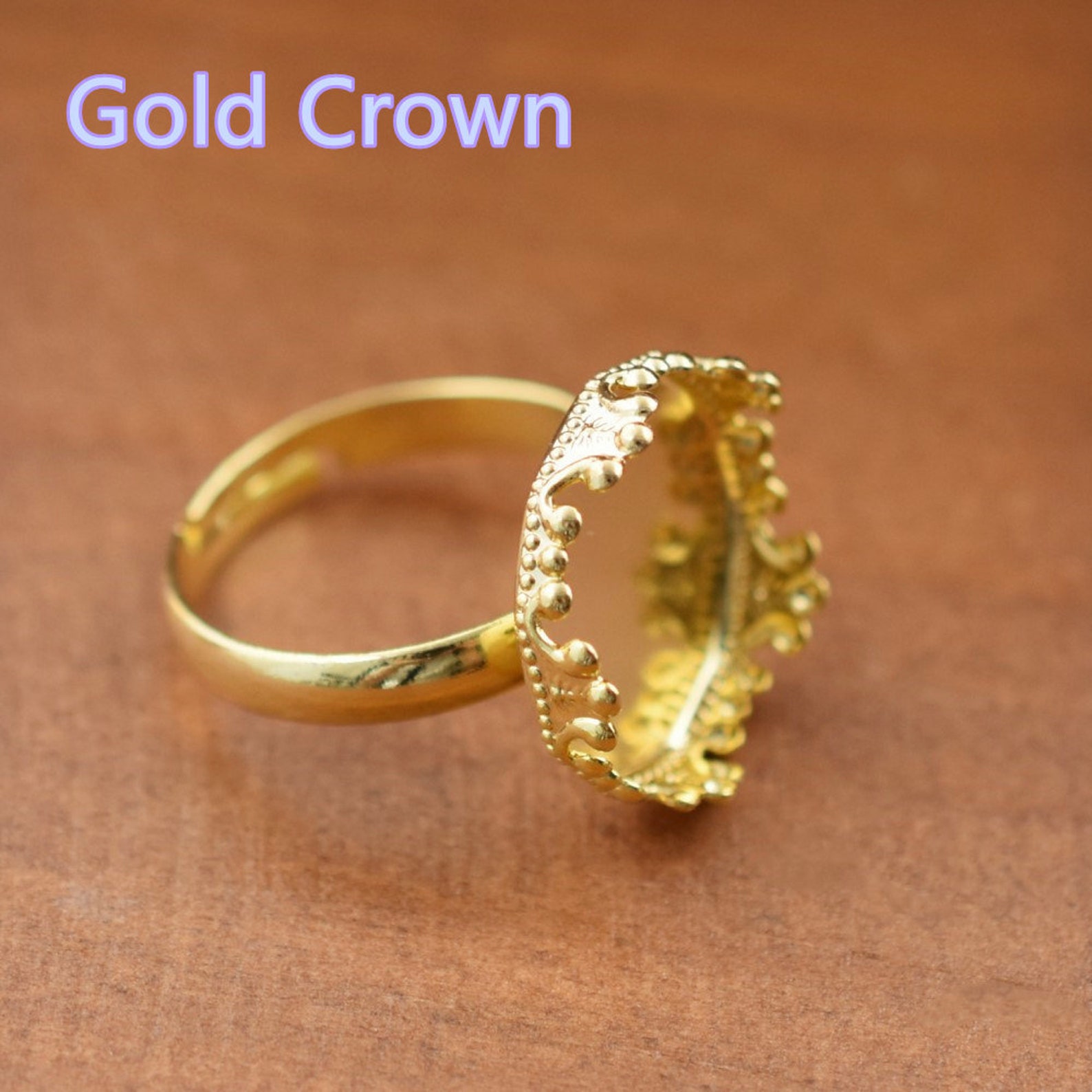 15-16mm Brass Setting Base Ring Base Antique Bronze and Silver | Etsy