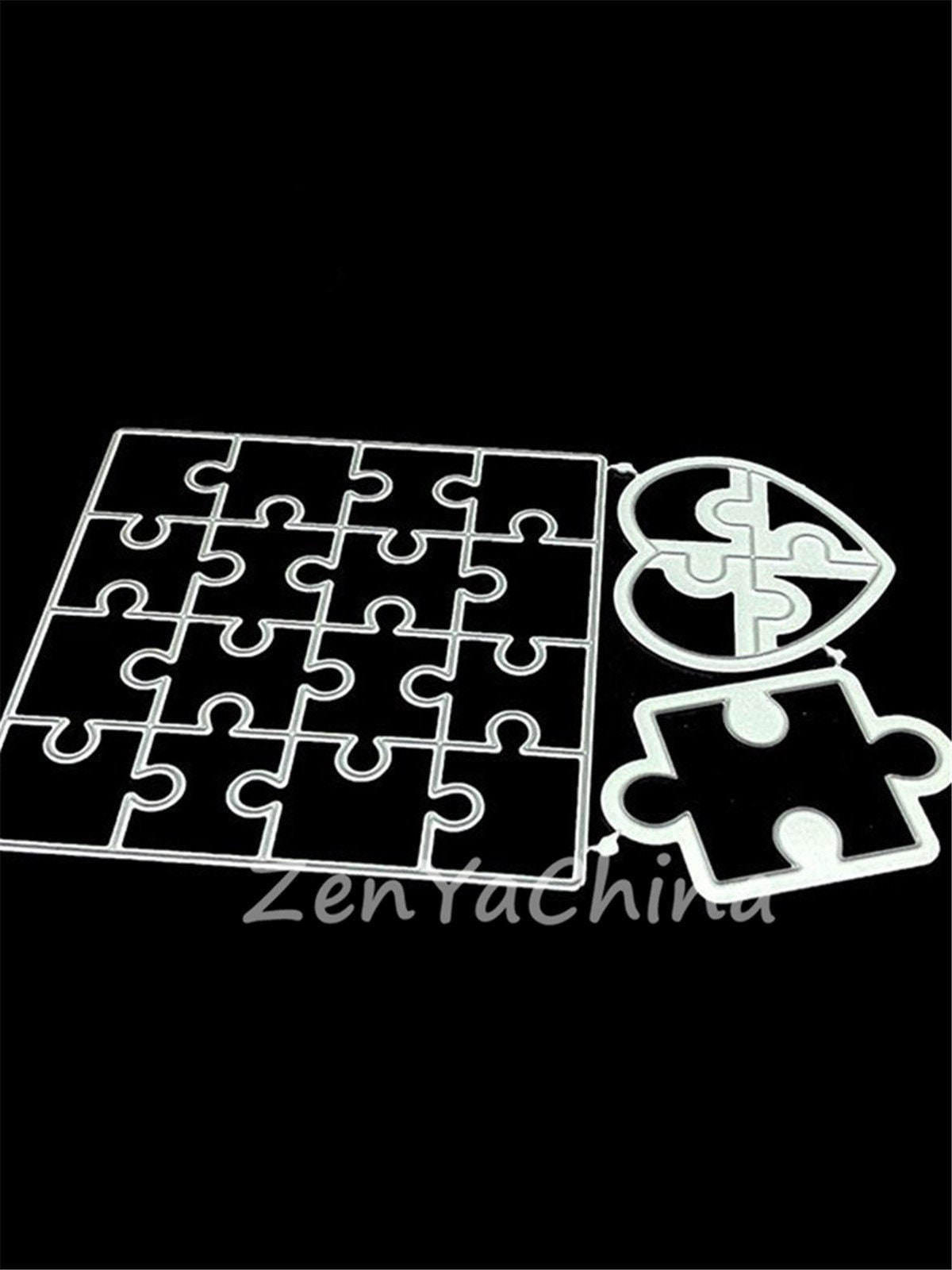 Jigsaw Puzzle Heart Cutting Die DIY Craft Metal Cutting Die - Etsy