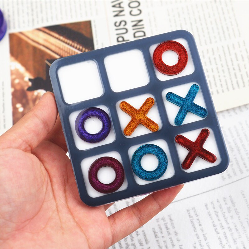 Mold for Tictactoe XO Game Ornaments DIY Crafts Crystal Epoxy - Etsy