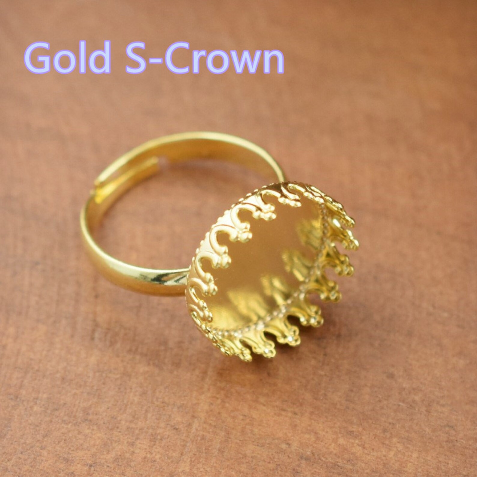 15-16mm Brass Setting Base Ring Base Antique Bronze and Silver | Etsy