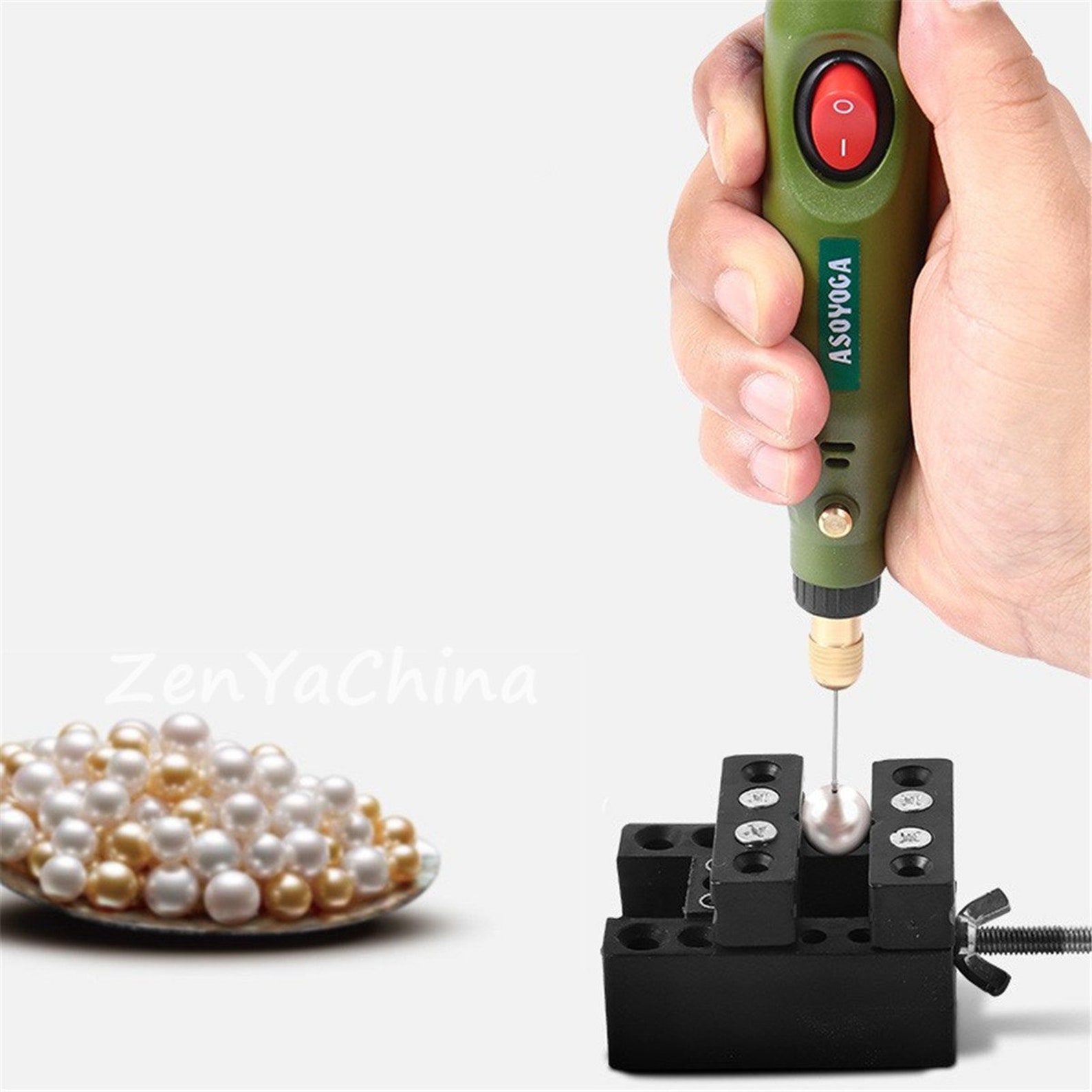 Mini Pearl Punching Machine Jewelry Making Tool Handmade DIY Drilling ...