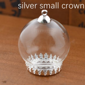 5set 30*20mm Clear Empty Glass Globe Bottle Glass Dome Cover Glass Vial ...