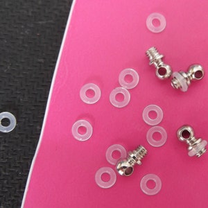 5pcs 6mm Outside Diameter Glass Tube With O Rings Glass Vial Pendant ...