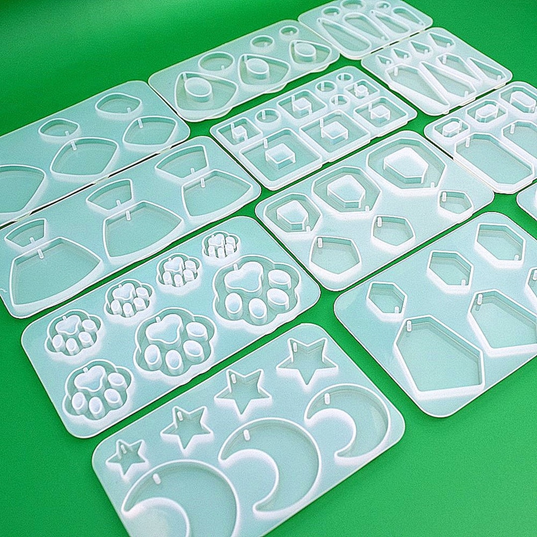 Versatile Geometric Shape Silicone Molds for Resin Jewelry Making ...