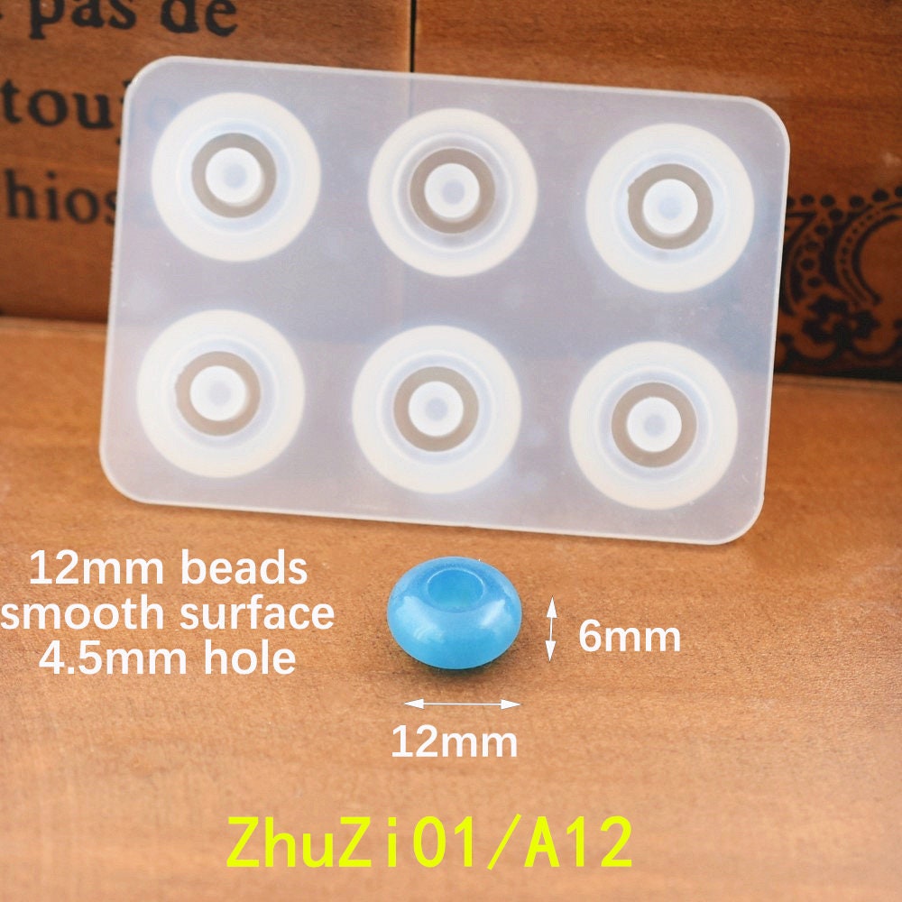 Silicone Mold for Jewelry Beads Oblate Flat Ball Beads 16mm - Etsy