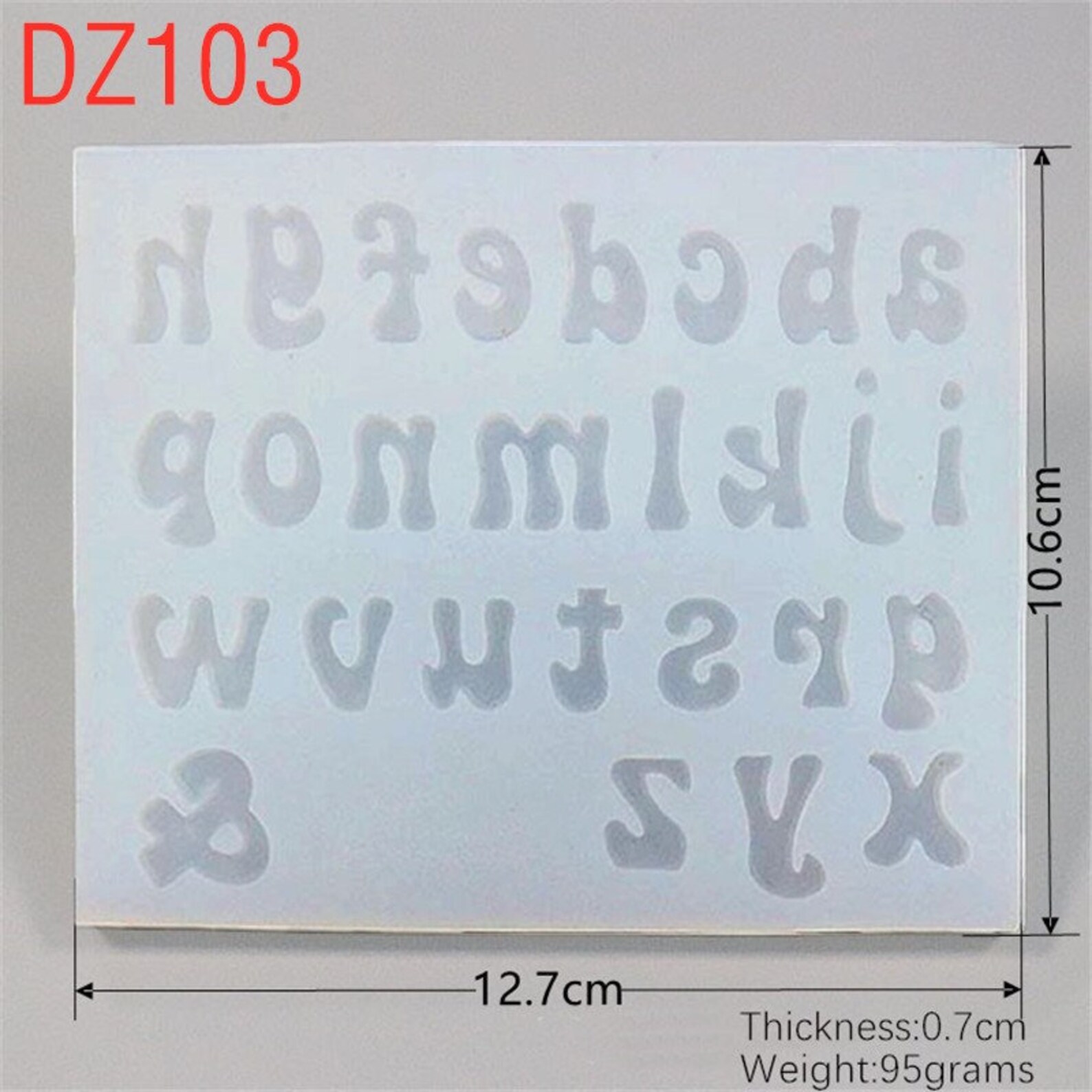 Silicone Mold Lovely Font English Letter Pendants Silicone - Etsy
