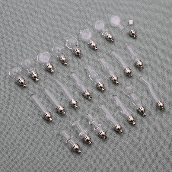 10pcs 5mm Outside Diameter Glass Vial With Tassel Cap Glass - Etsy