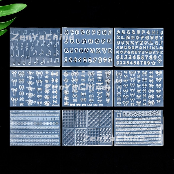 Nail Art Gel Molds - Etsy UK