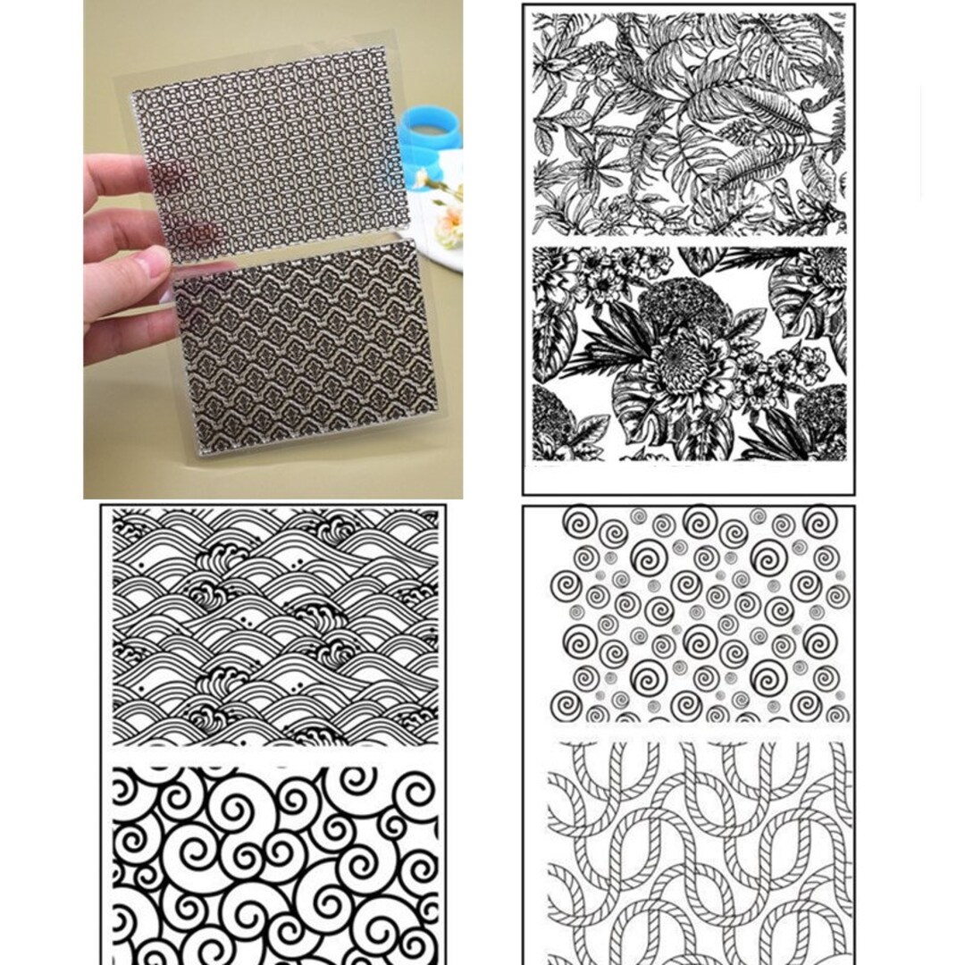 46 Unique Designs Polymer Clay Stamp Sheets - Cartoon Geometric ...