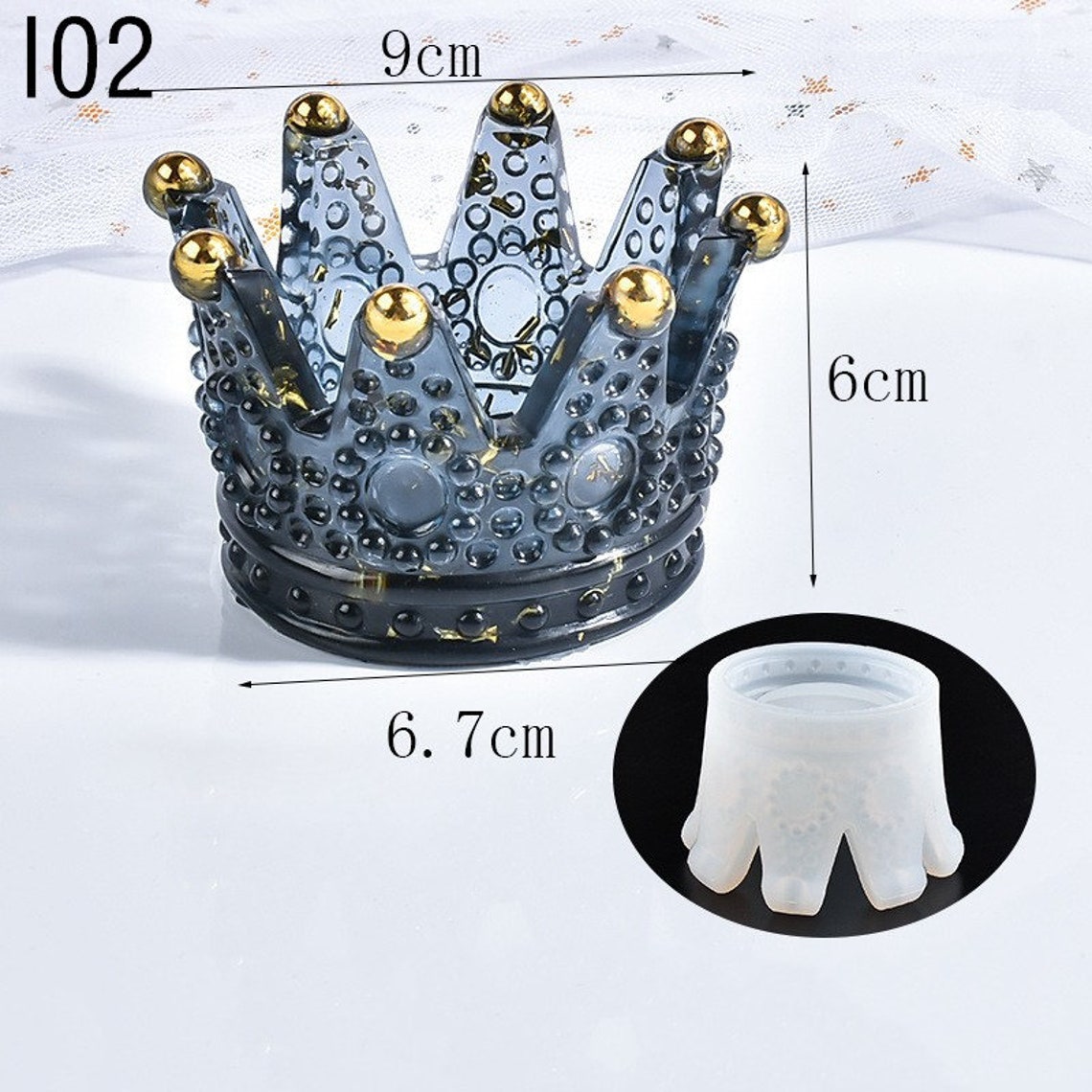 Crown Storage Box mold Resin Pumpkin Box Candy Can Storage box | Etsy