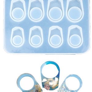 New 6 Size Resin Ring Mold Epoxy Silicone ring Mould Jewelry | Etsy