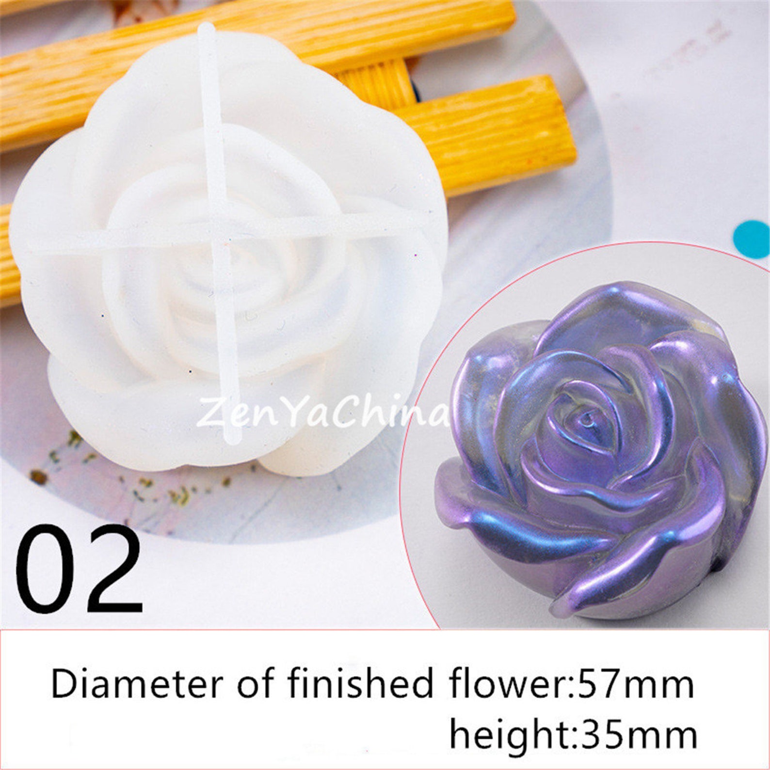 3D Flower Silicone Mold Resin Flowers Making Resin Jewelry Tool UV ...