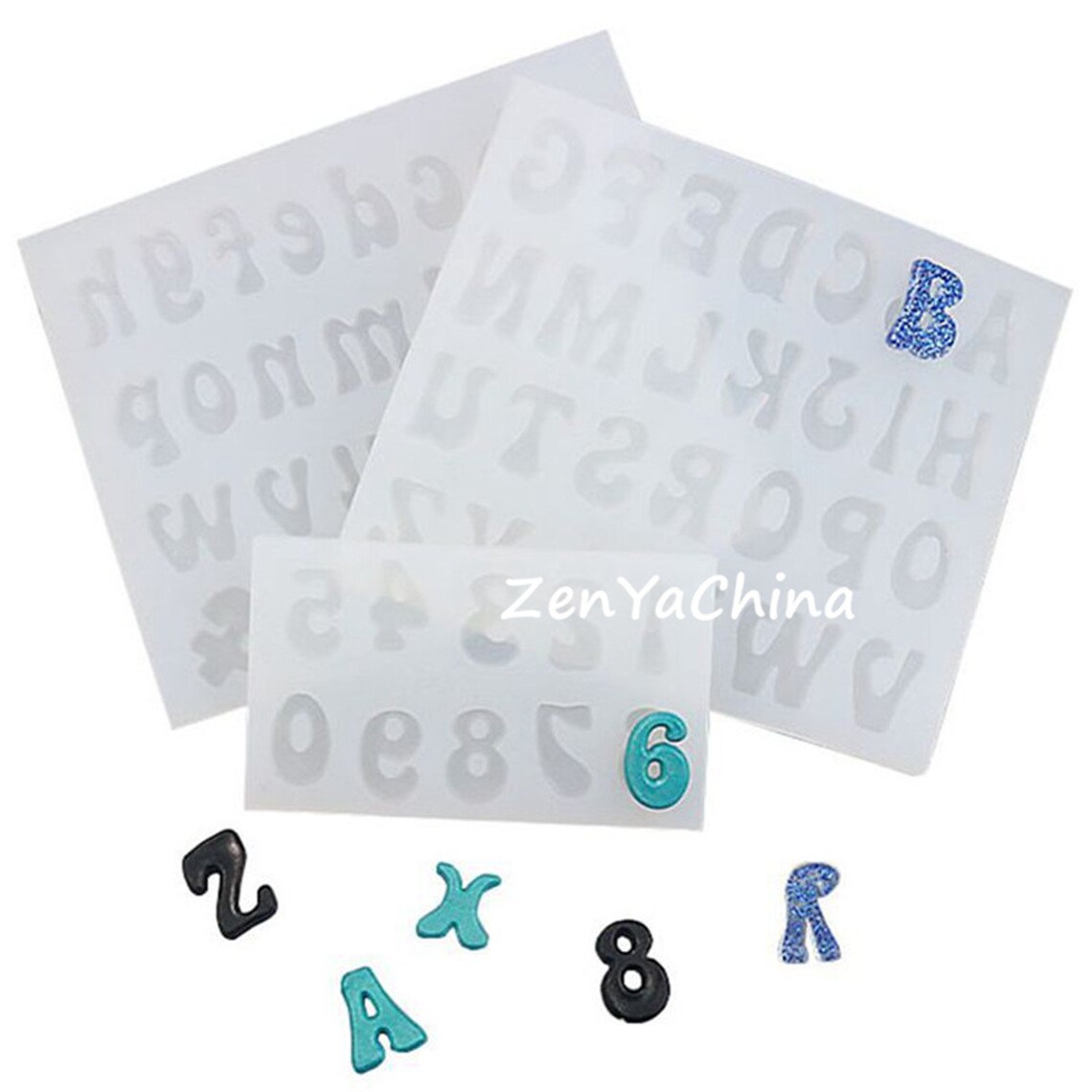 Silicone Mold Lovely Font English Letter Pendants Silicone - Etsy