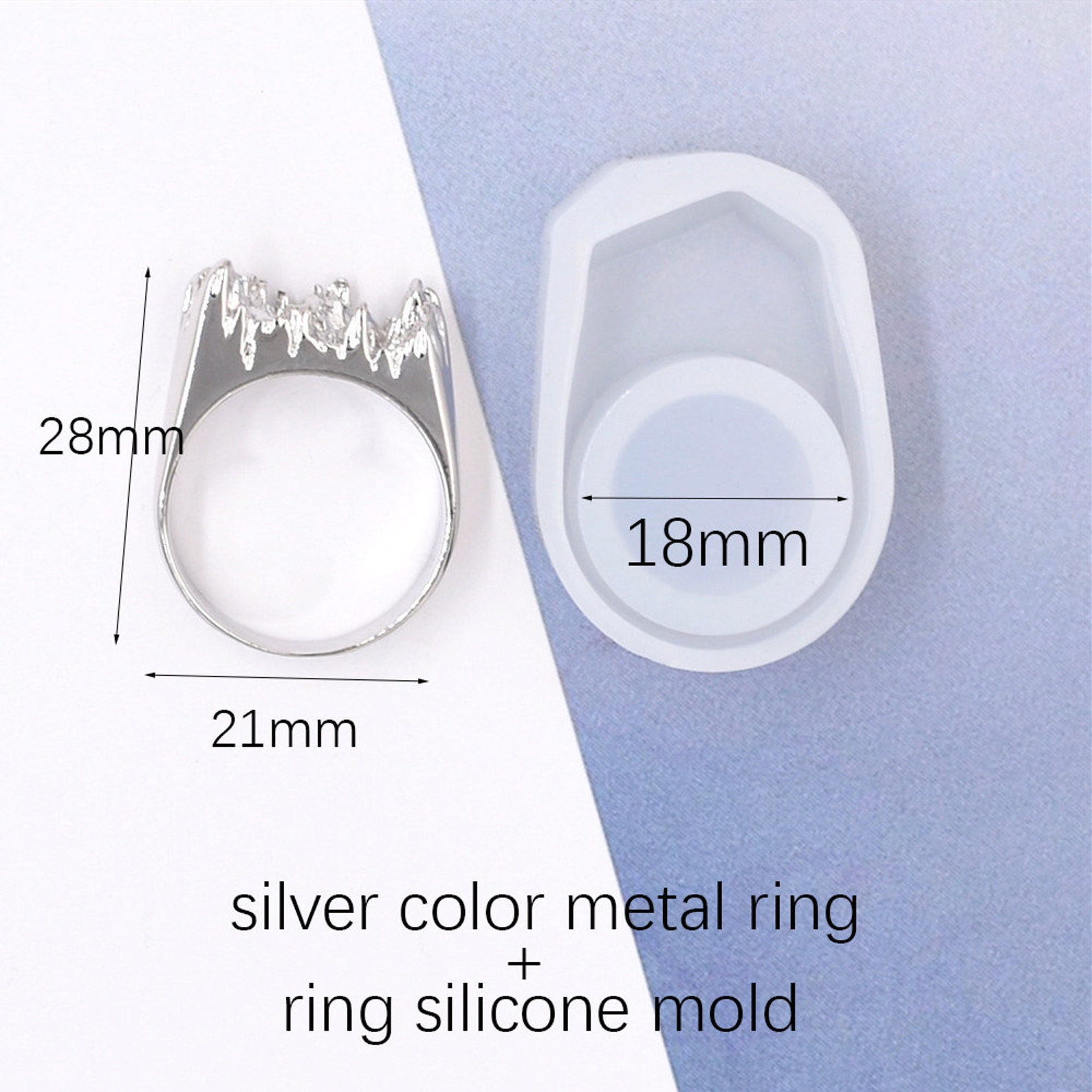 Silicone Ring Mold for Resin Jewelry Cliff Style Ring Mold - Etsy