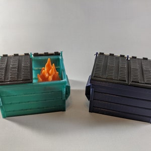 3d Printed Dumpster Fire - Etsy