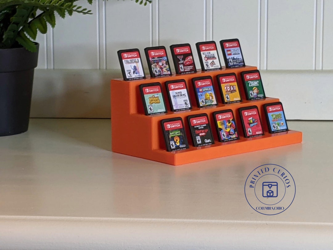 3D Printed Nintendo Switch Game Cartridge Display Stand Colorful ...