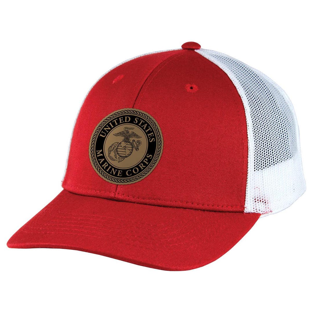 U.S. Marine Corps Seal Patch USMC Trucker Hat by 7.62 Design - Etsy