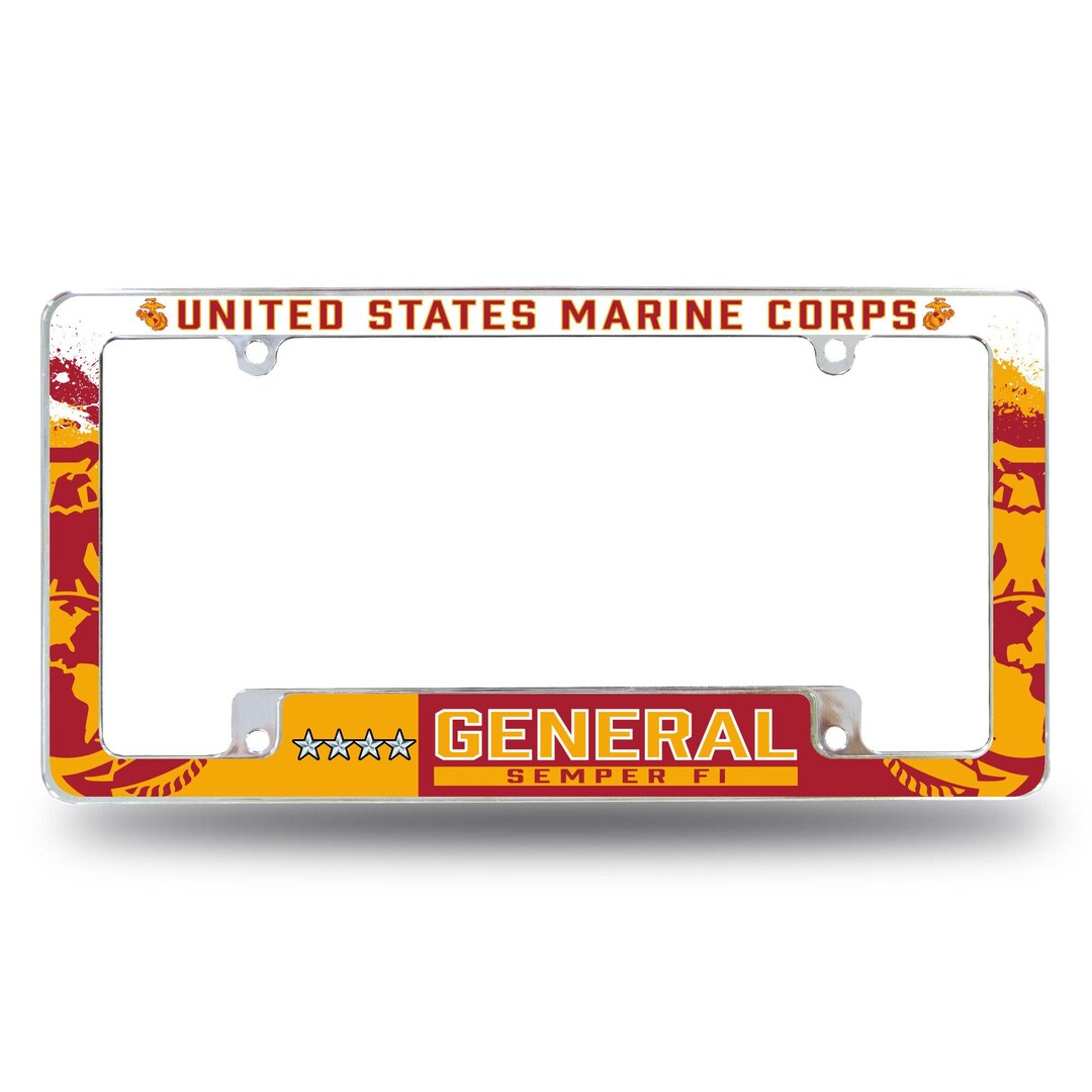 7.62 Design Marine Corps O-10 General USMC License Plate Frame ...