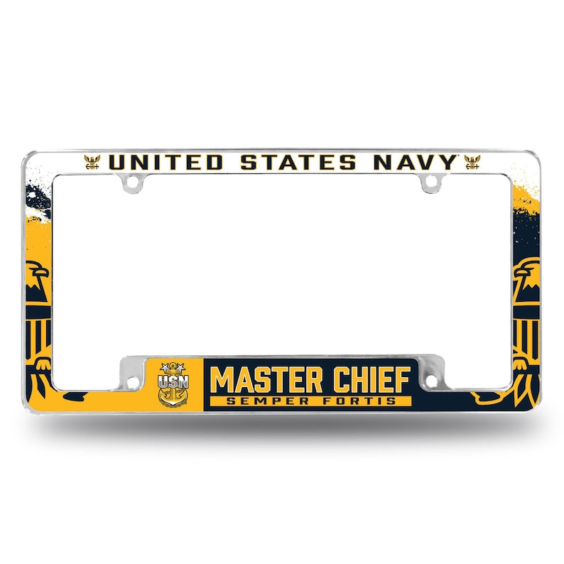 7.62 Design U.S. Navy Master Chief License Plate Frame - Officially ...