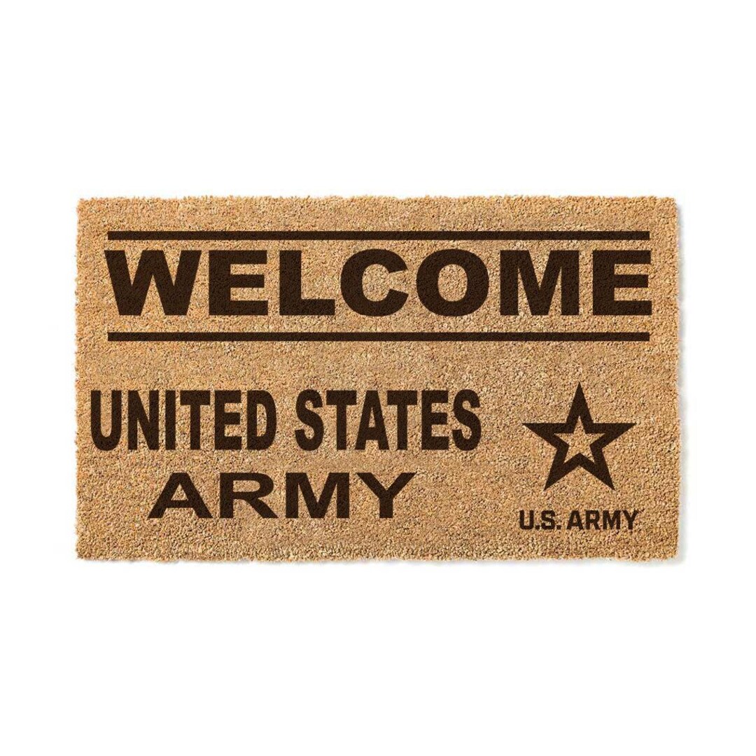 U.S. Army Welcome 18 X 30 Inch Coir Doormat - Etsy
