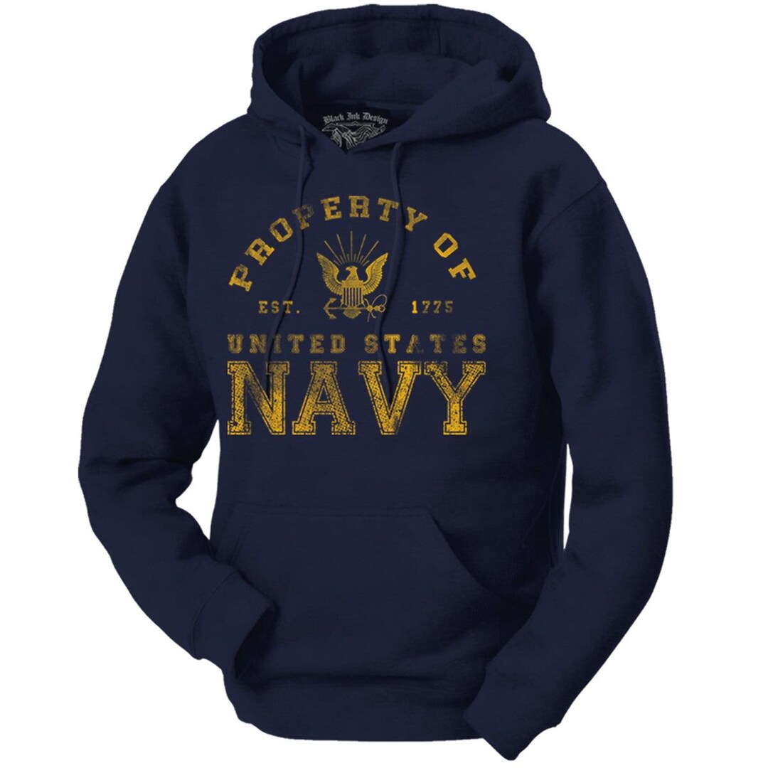 US Navy Hoodie - Navy - Basic Sweatshirt Hoodie - Men's and Lady's U.S ...