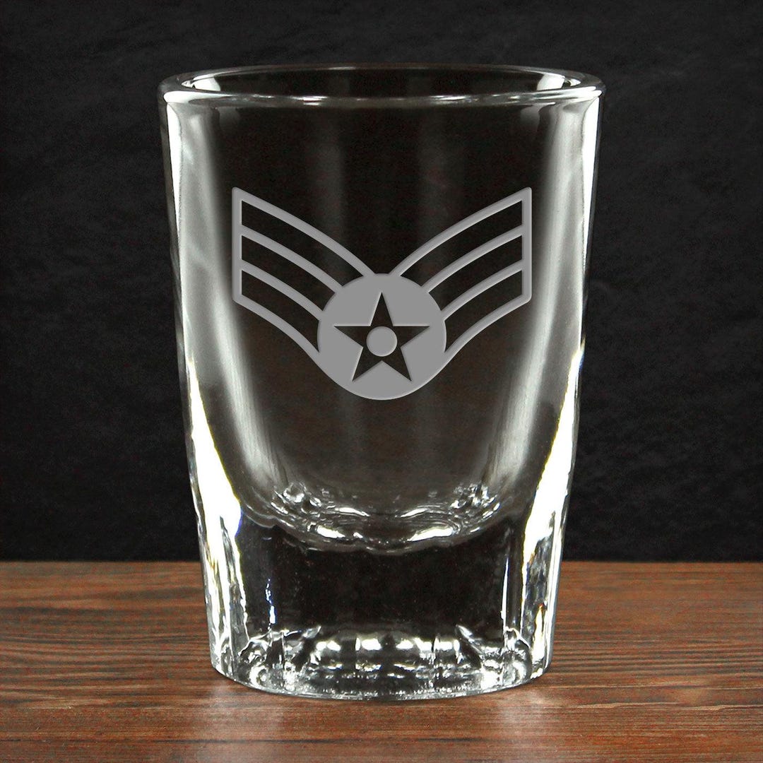 US Air Force 'build Your Glass' 1.5 Oz. Shot Glass - Etsy