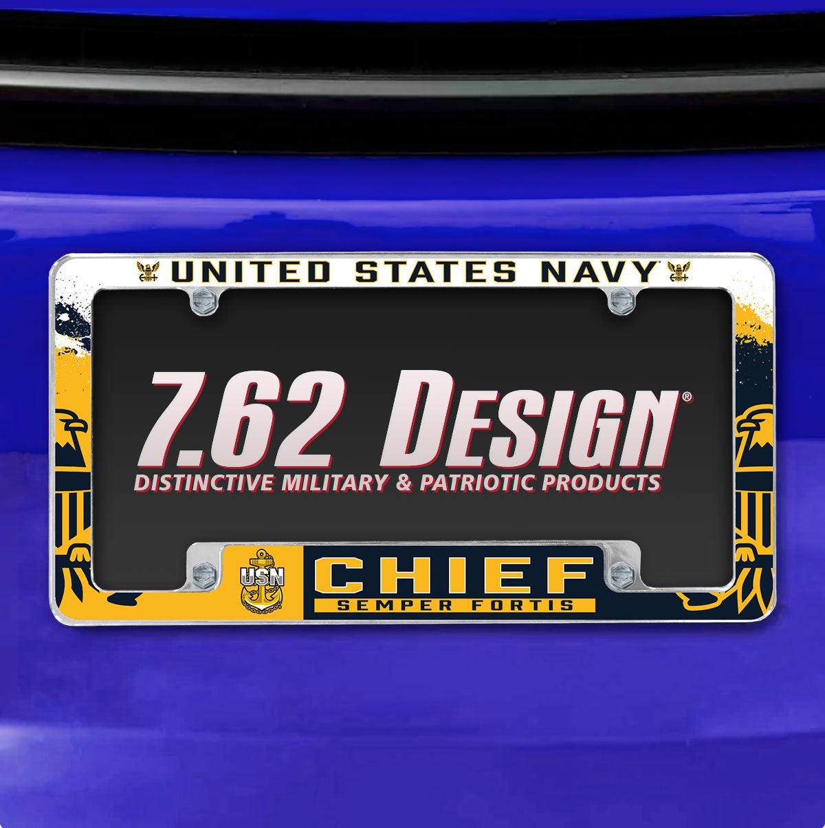 7.62 Design U.S. Navy Chief Petty Officer License Plate Frame ...