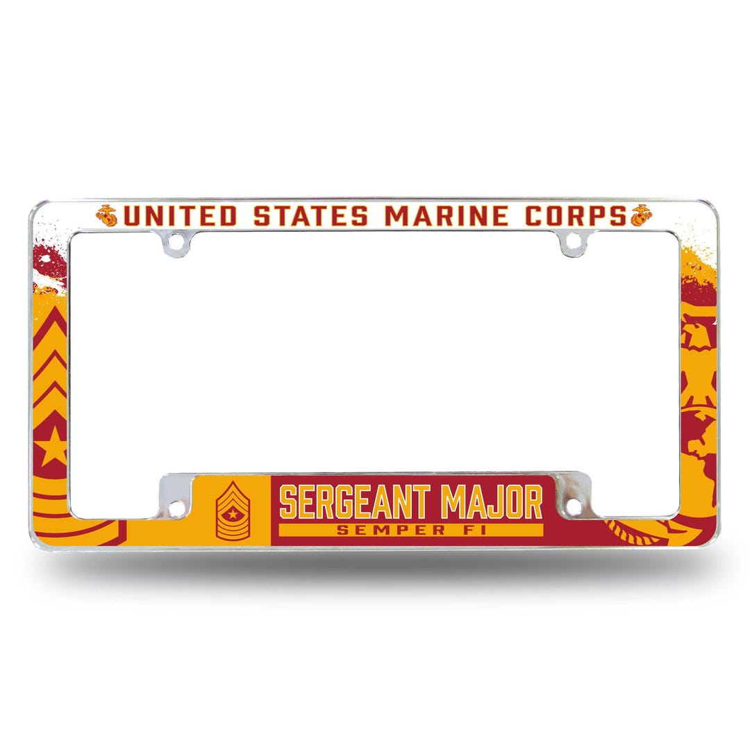 7.62 Design Marine Corps E-9 Sergeant Major USMC License Plate Frame - Officially Licensed - Etsy