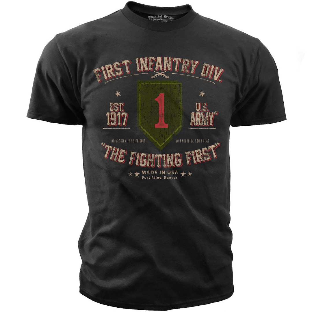 1st Infantry Division Retro T-shirt (MT646) - Etsy