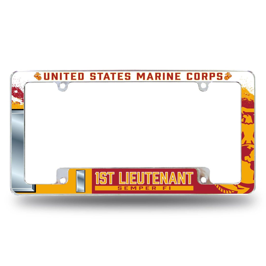 7.62 Design Marine Corps O-2 First Lieutenant USMC License Plate Frame ...