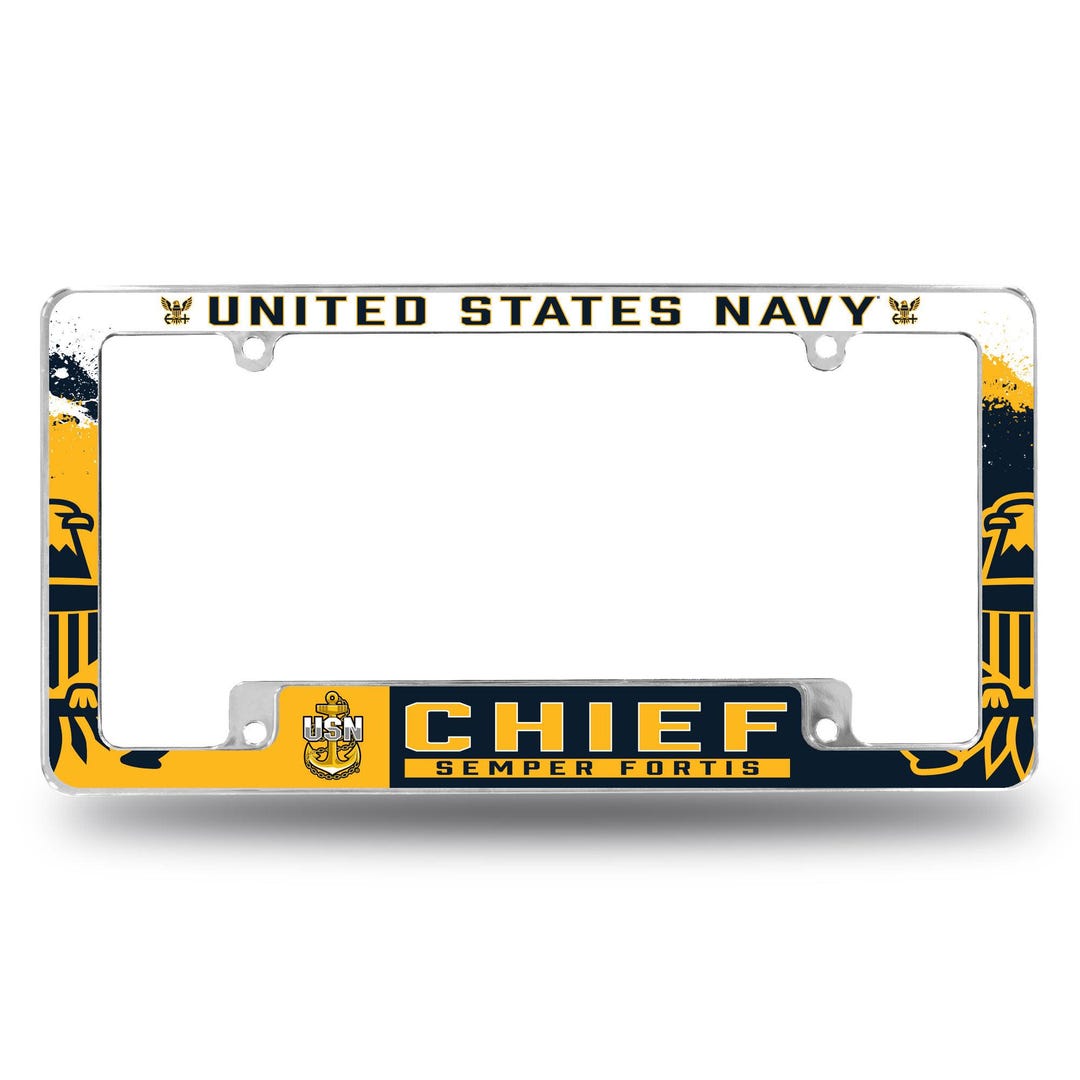 7.62 Design U.S. Navy Chief Petty Officer License Plate Frame ...