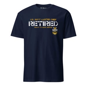 U.S. Navy Retired Master Chief Men's Tee - Etsy