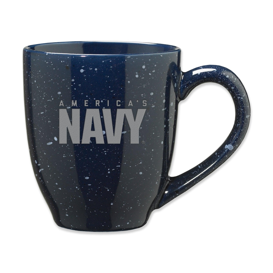 U.S. Navy Etched Bistro Mug - Officially Licensed - Etsy