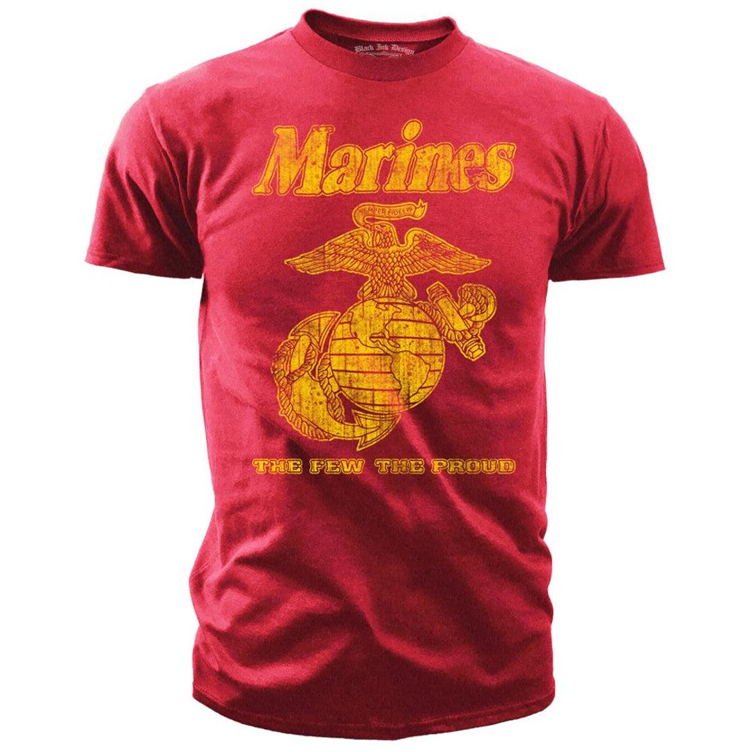 USMC T-shirt - USMC the Few the Proud Retro Men's Marine Corps Shirt - Etsy