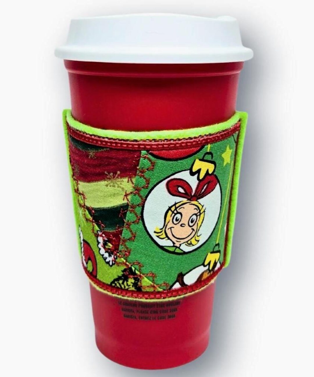 Grinch-inspired Cup Cozy, Cup Sleeve 16oz Size - Etsy