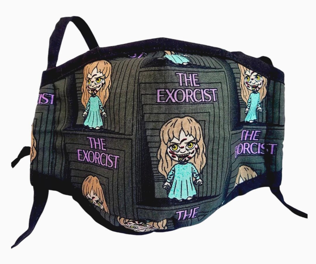 The Exorcist 3 Layer Face Mask 100% Cotton With Filter Pocket ...