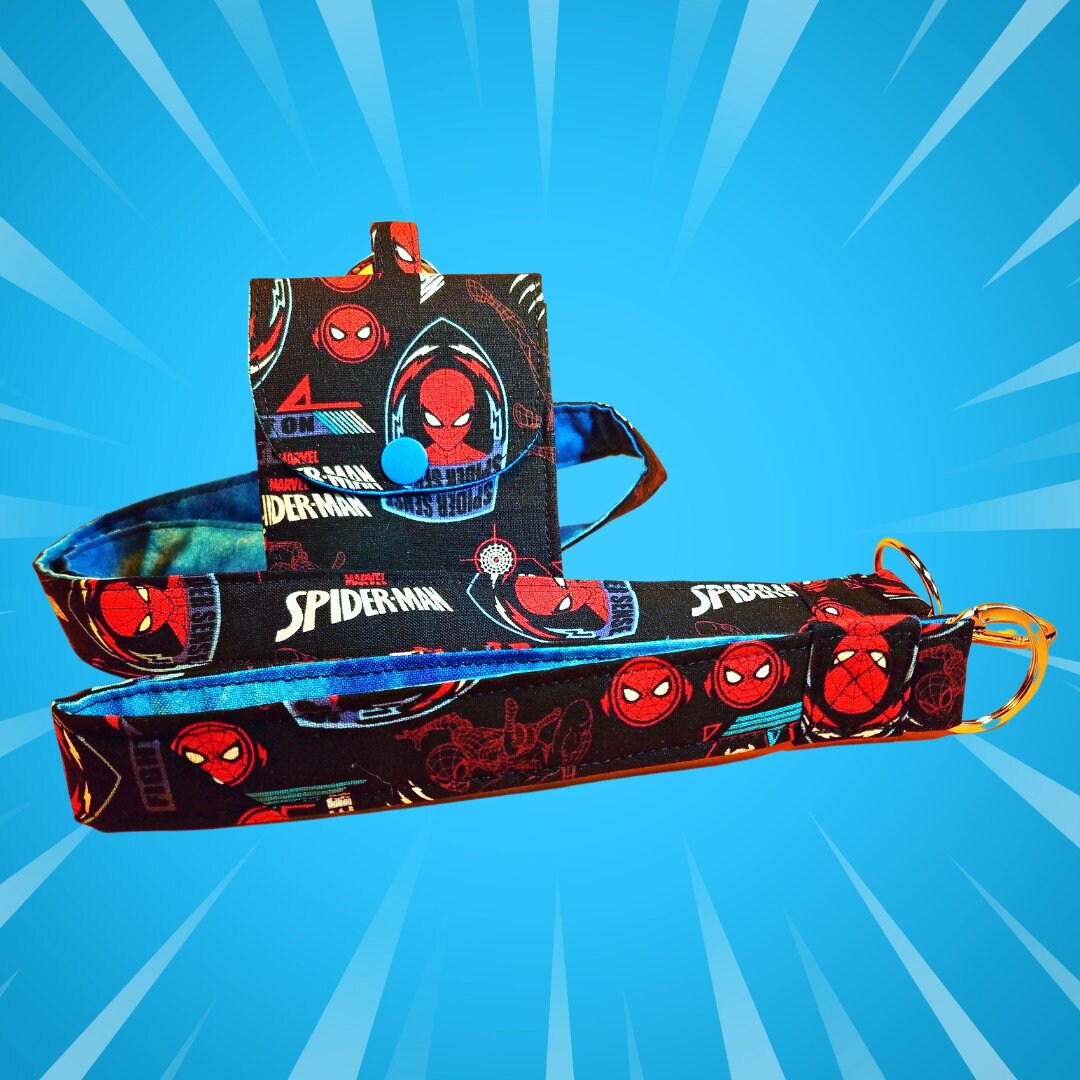 Marvel Spider Man Inspired ID Card Holder, Small Wallet, Lanyard, Badge ...