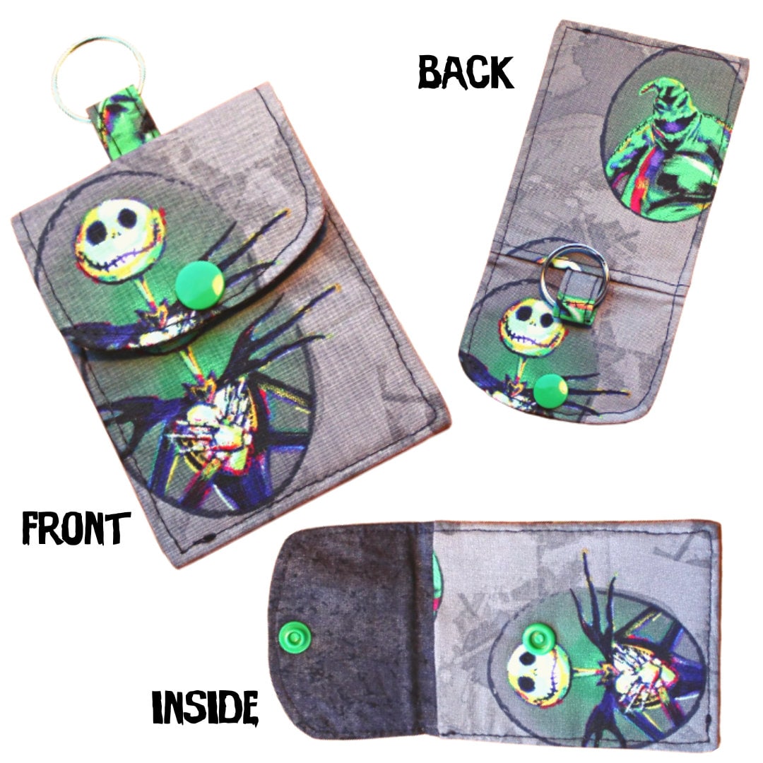 Nightmare Before Christmas Inspired ID Wallet, Small Wallet, Badge ...