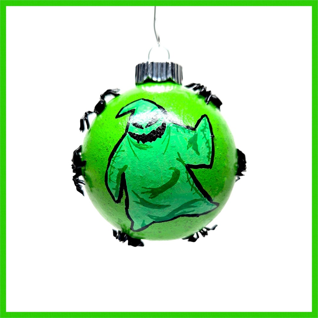Oogie Boogie Inspired Hand-crafted Hand-painted Ornament With Spiders ...